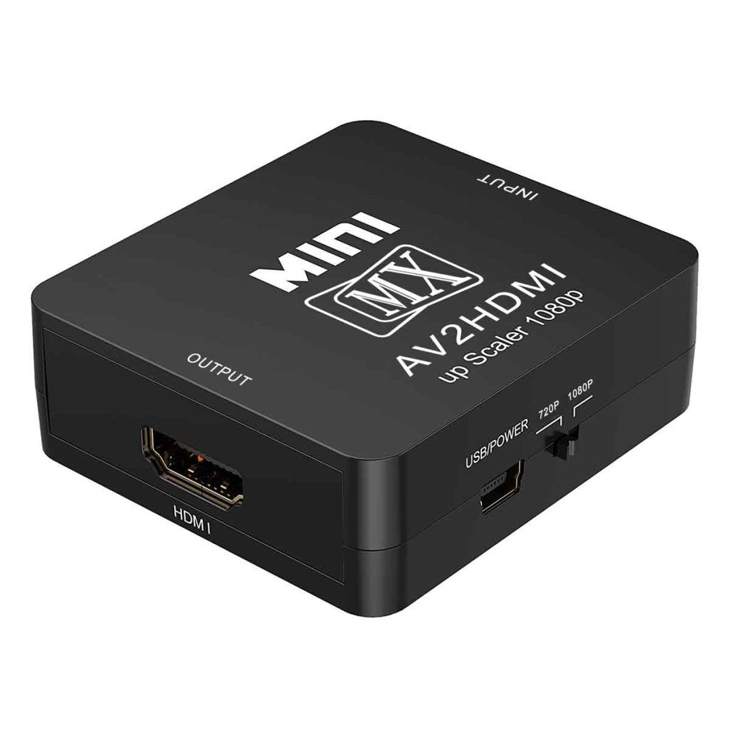 MX Composite AV RCA to HDMI Video Converter Adapter Full HD 720/1080p ...