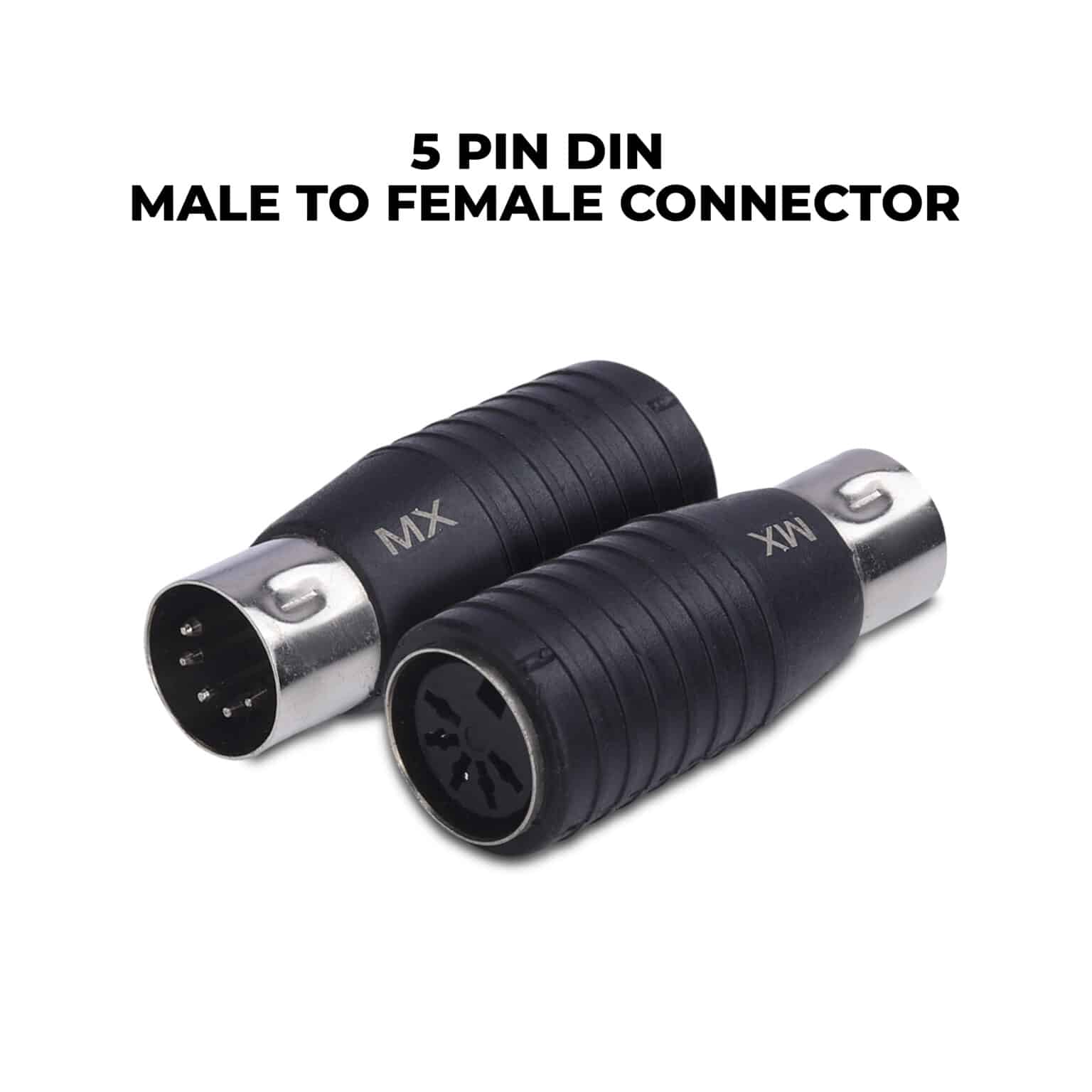 MX 5 PIN DIN male plug to 5 PIN DIN female plug adaptor - MX MDR ...