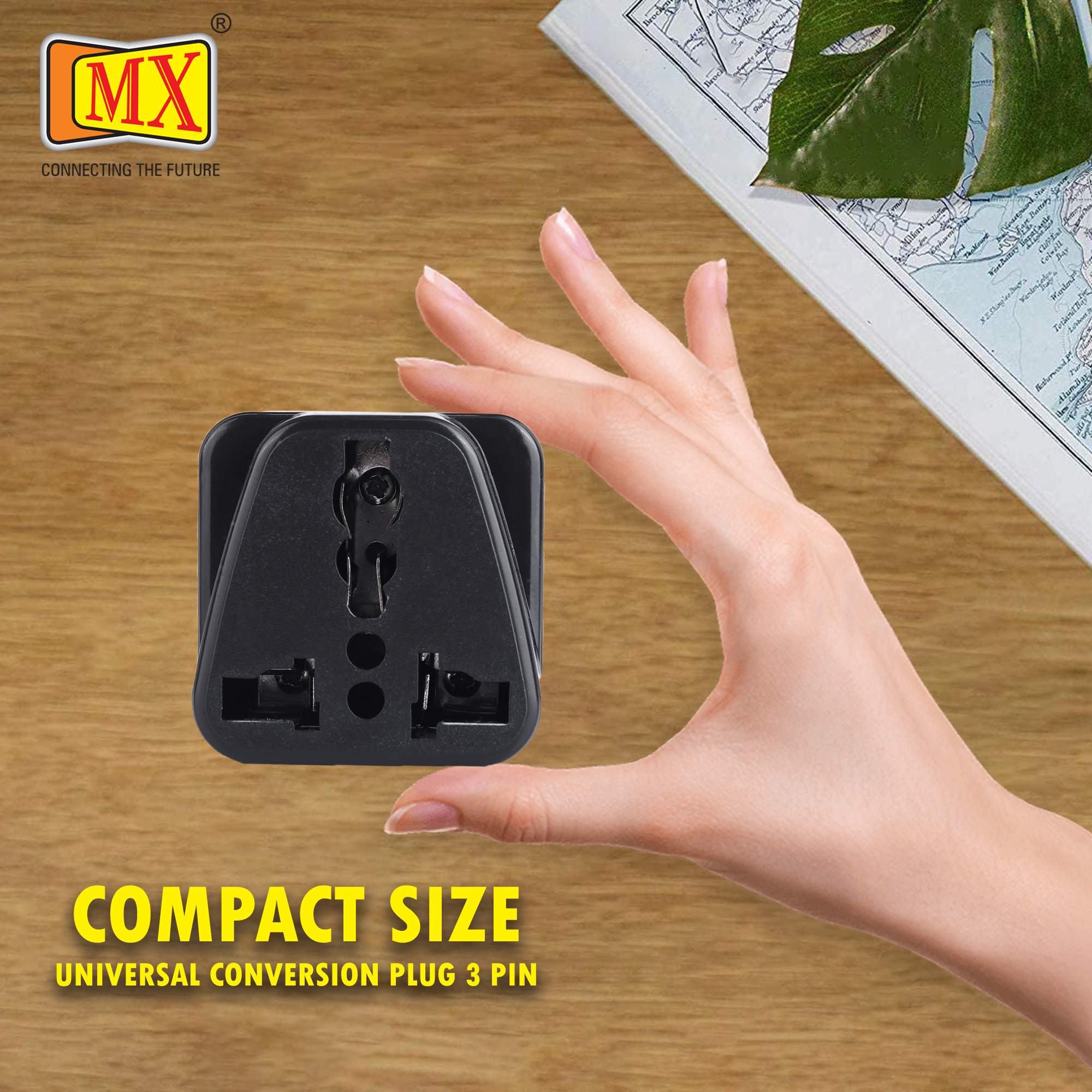 MX 3-Pin Universal Socket Plug (Converts 15 Amp to 5 Amp + 15 Amp ...