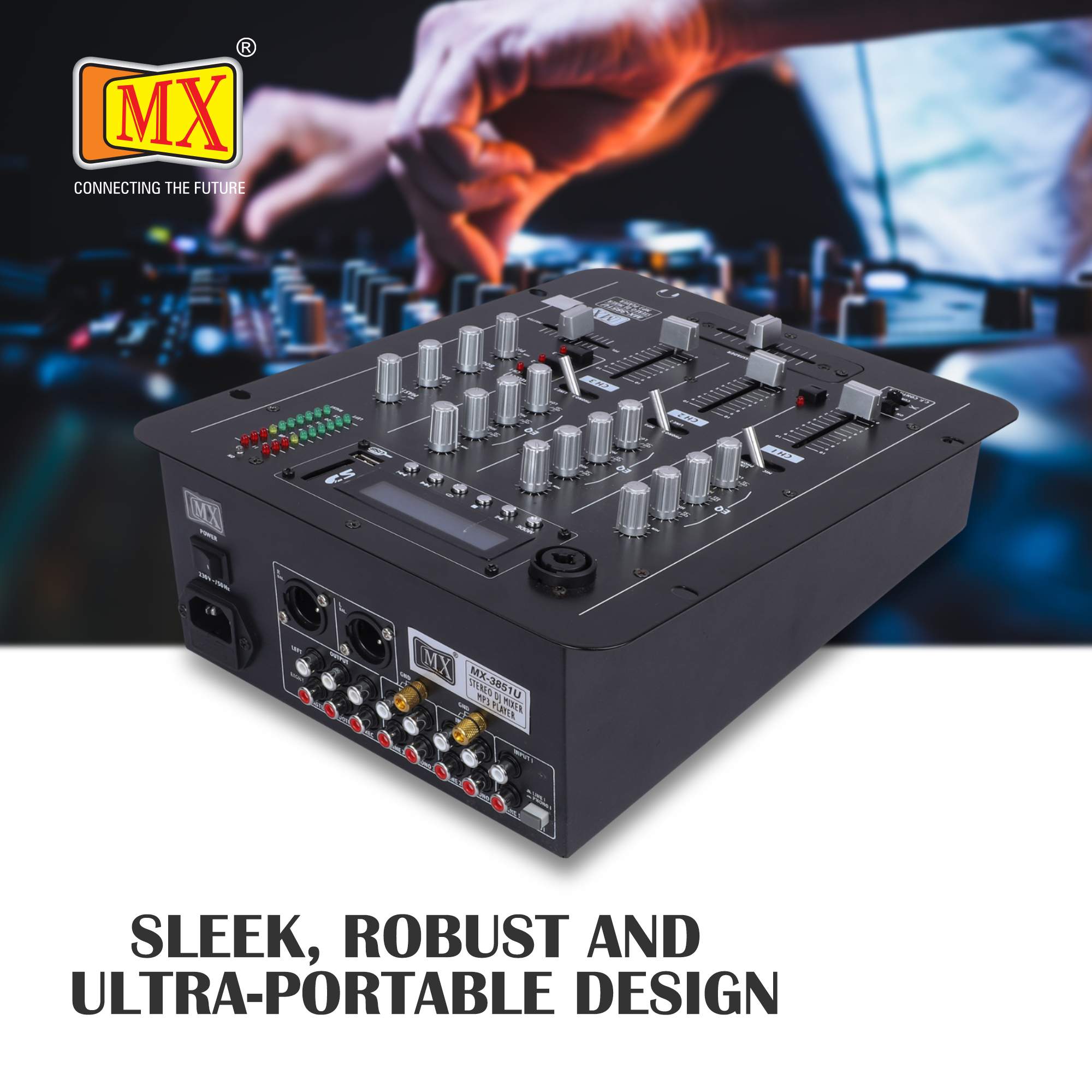 MX DJ controller Media Player with dual USB flash drives and a fully ...