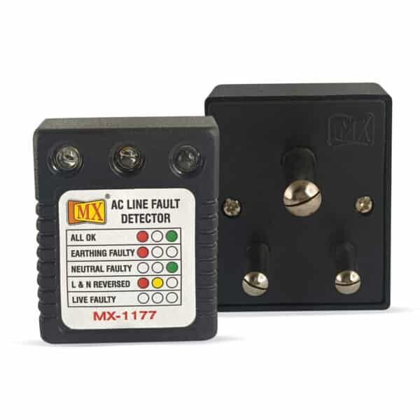 MX AC Electrical Line Fault Detector 5AMP 3 Pin Socket Tester with ...