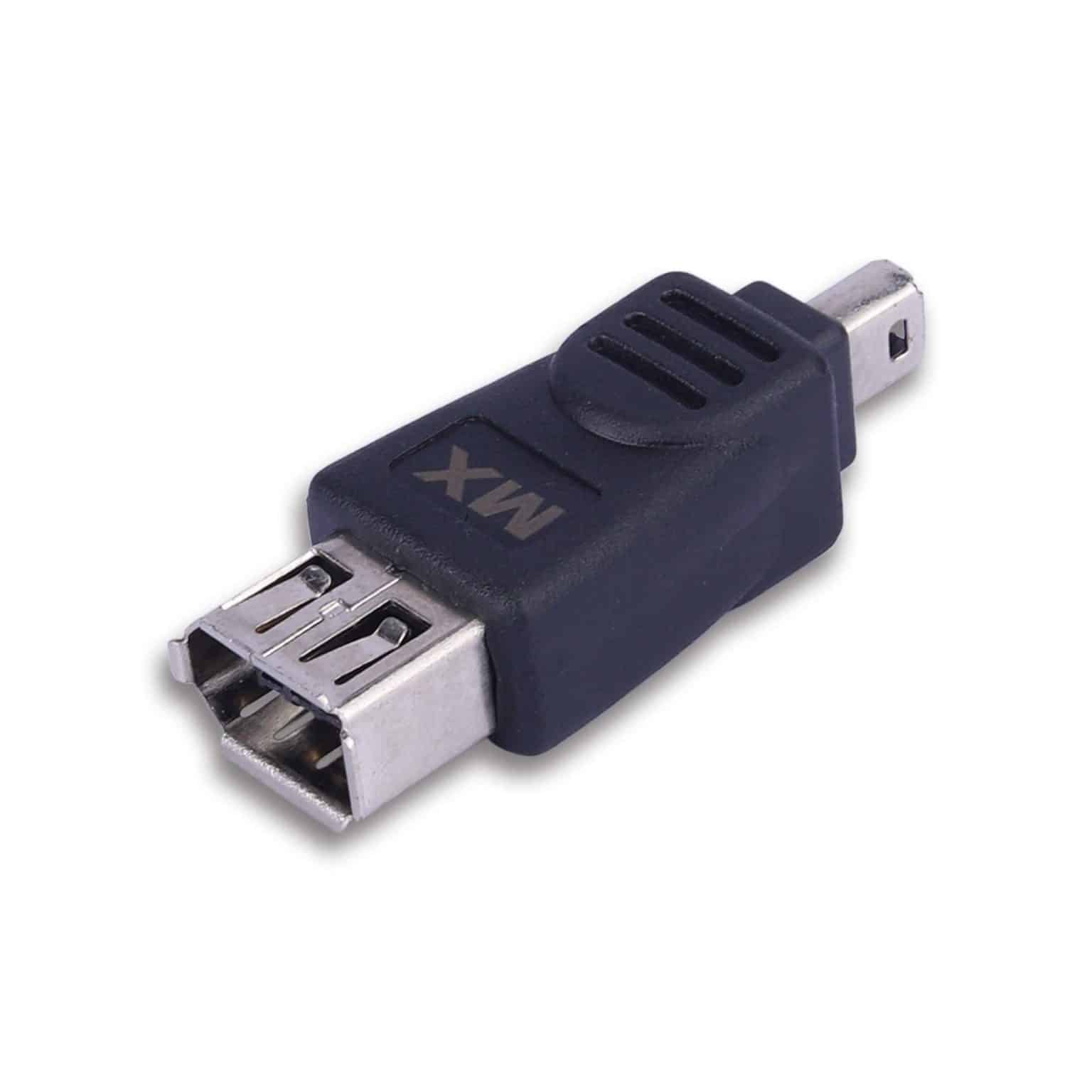 MX FireWire IEEE 1394 6 Pin Female to 4 Pin Male FireWire Adapter - MX ...