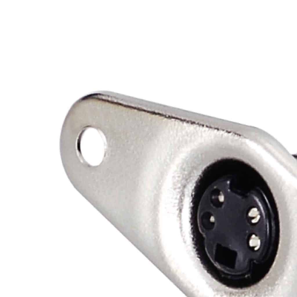 MX MINI DIN CONNECTOR PANEL MOUNTING METAL - 5 PIN SOCKET - MX MDR ...