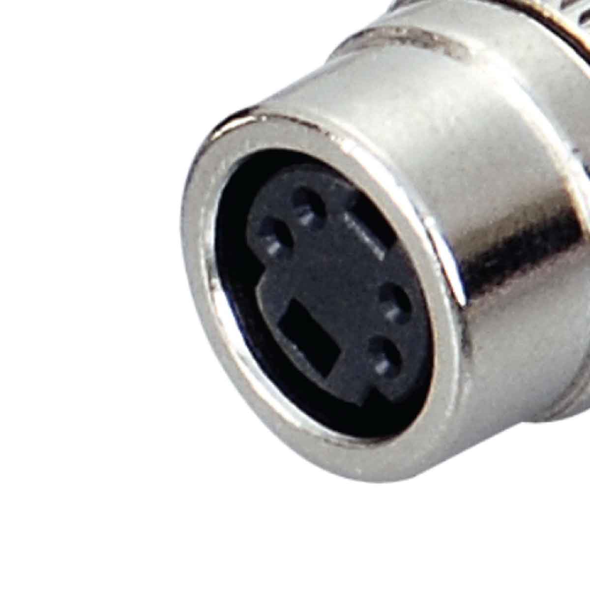 MX 4 PIN MINI DIN CONNECTOR CHASSIS TYPE WITH NUT - MX MDR Electronics