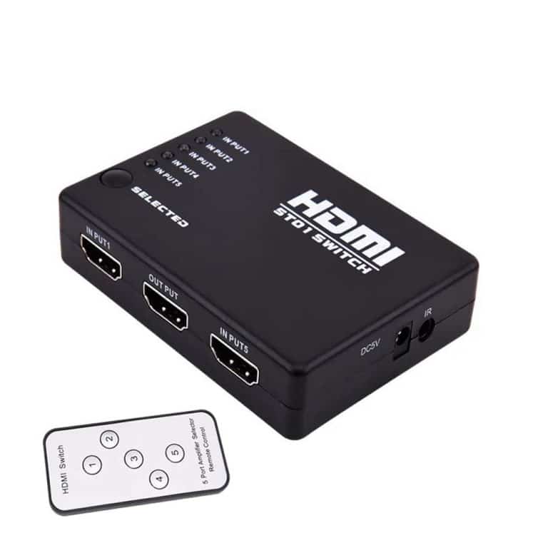 MX HDMI Switcher 5x1 (HDMI 5 Inputs to 1 Output) - MX MDR Electronics