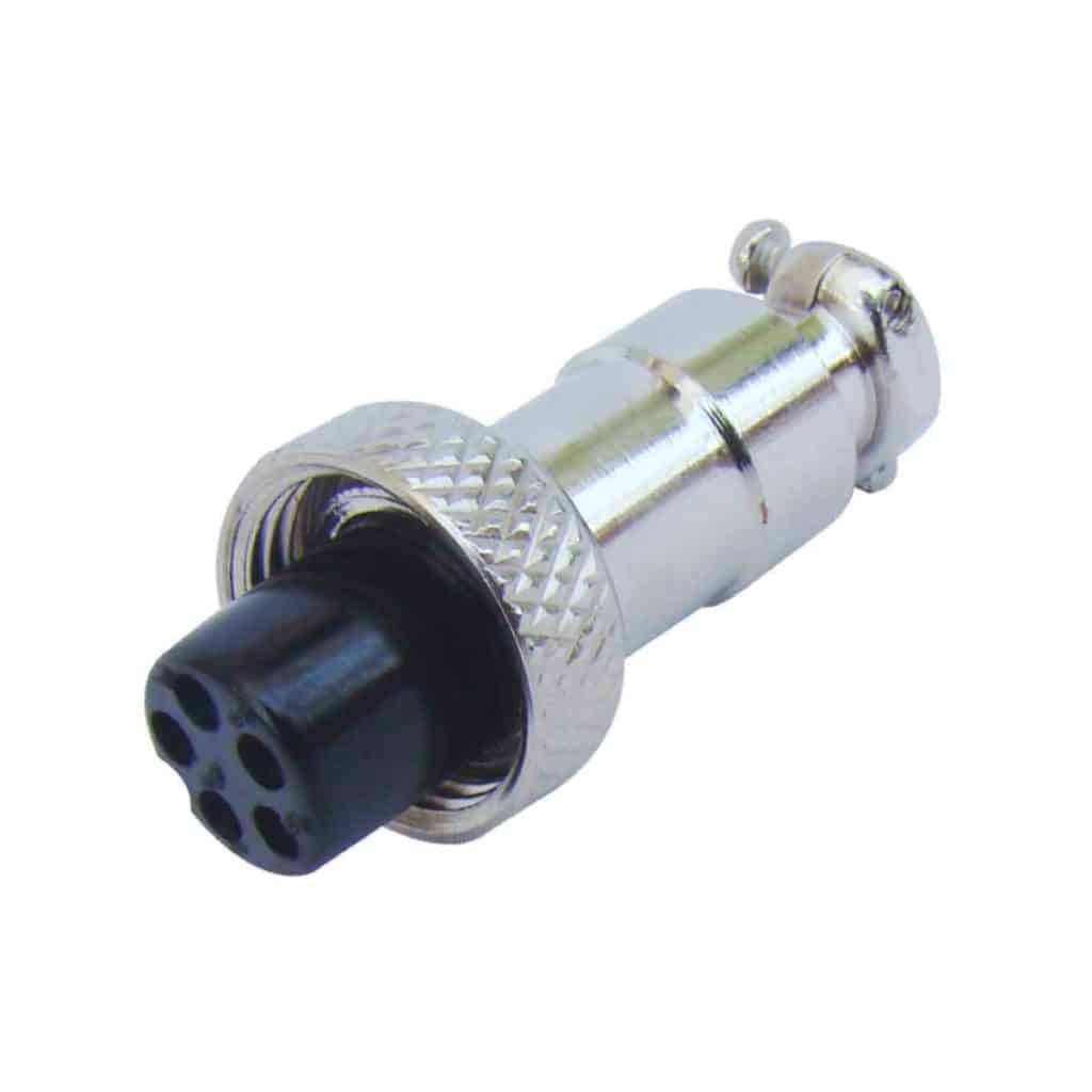 MX M12 4-Pin Female MIC Connector Plug - MX MDR Electronics