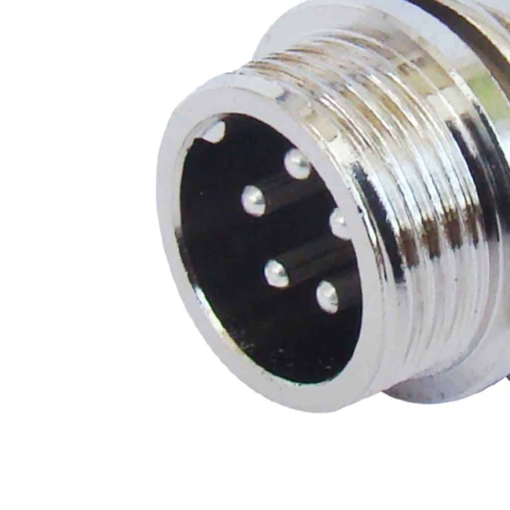 MX M12 5-Pin Male MIC Connector Plug - MX MDR Electronics