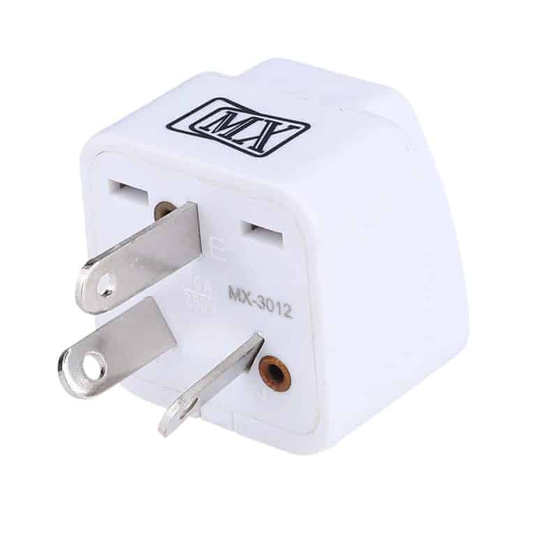 MX 3 PIN Traveller Universal Socket Plug (Type B), Worldwide Travel ...