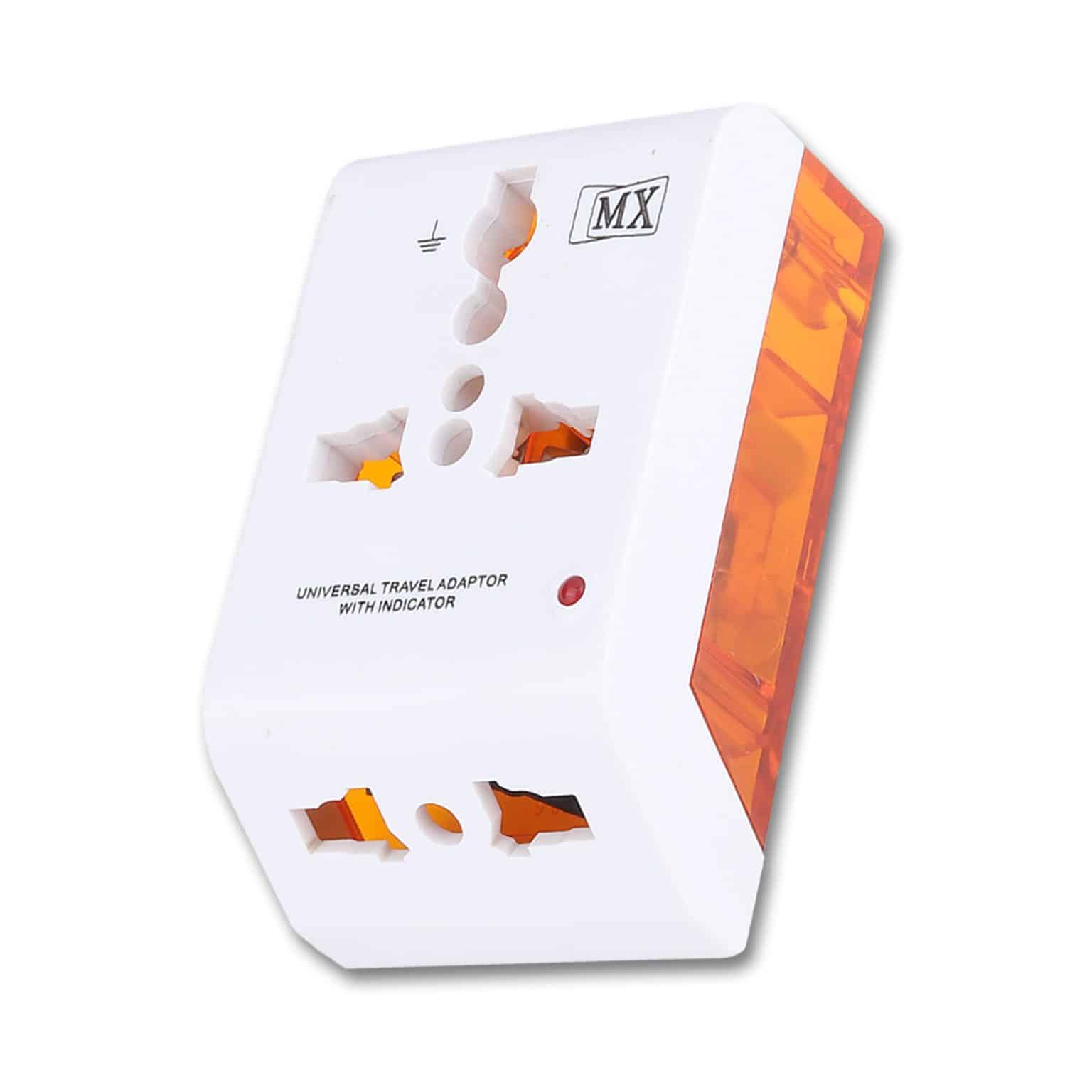 MX 3 PIN Traveller Universal Socket Plug (Type B), Worldwide Travel ...