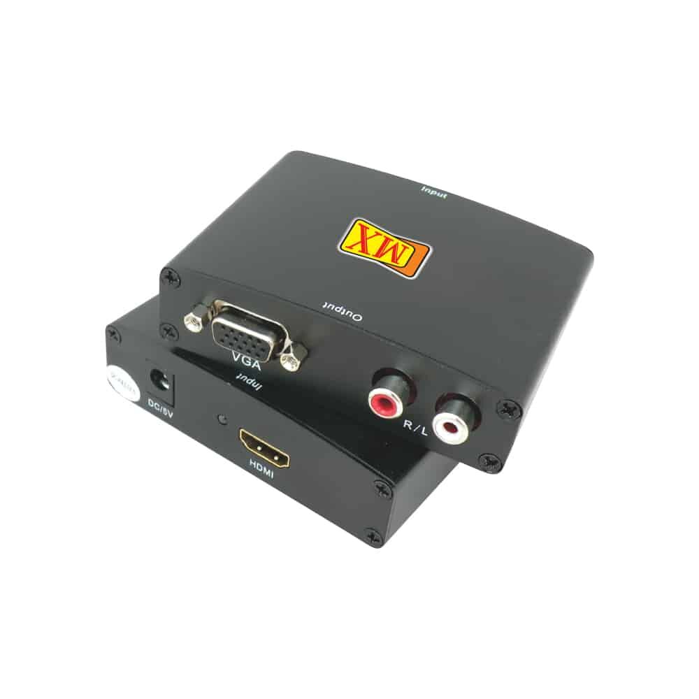 MX HDMI to VGA + R/L Audio Converter (Converts Digital HDMI Signal to ...