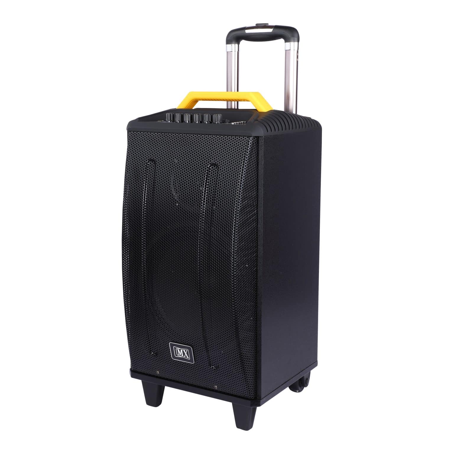 MX 10 Inches Wooden Multimedia Trolly Speaker with two Wireless ...