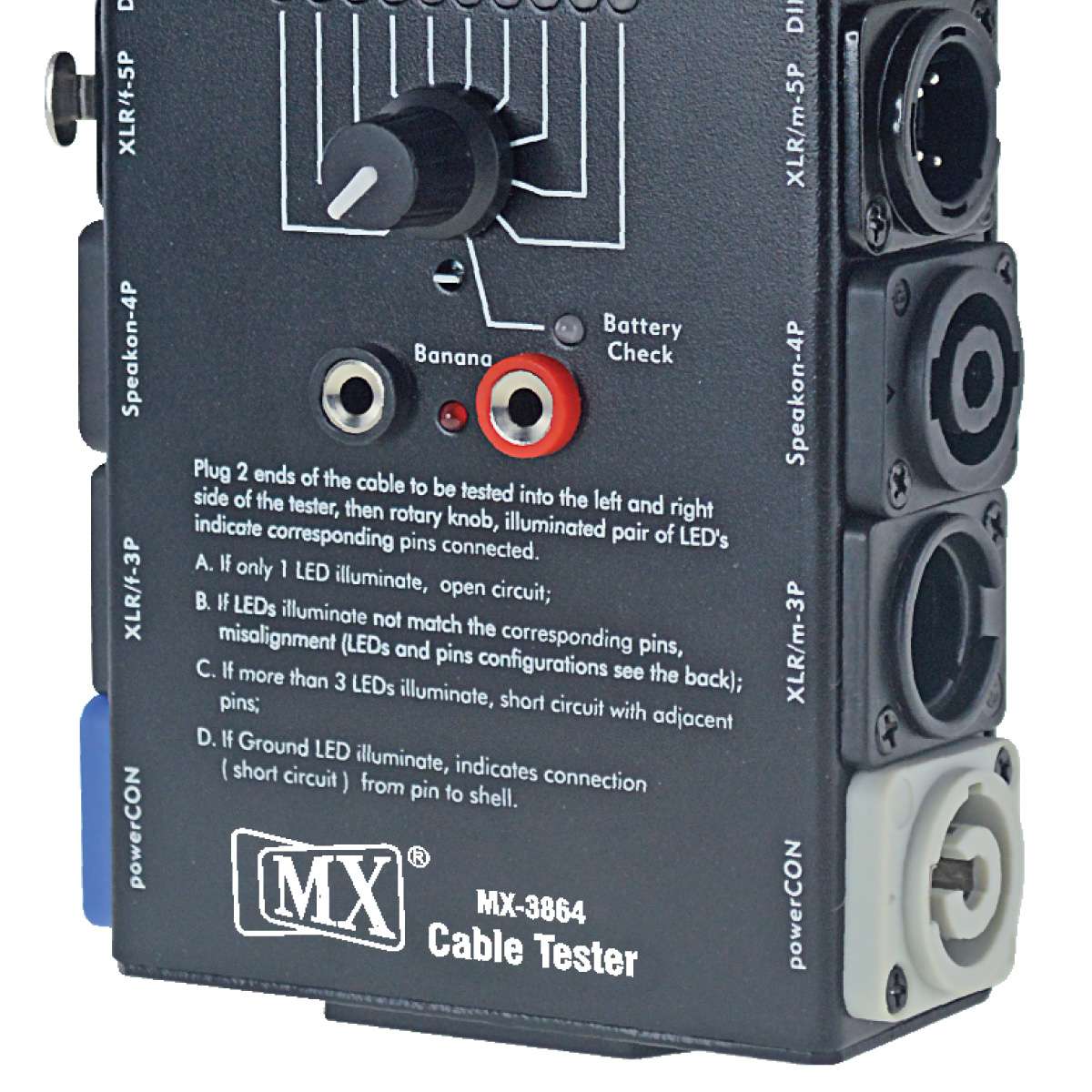 MX AC Electrical Line Fault Detector 3 Pin Socket Tester Automatic ...