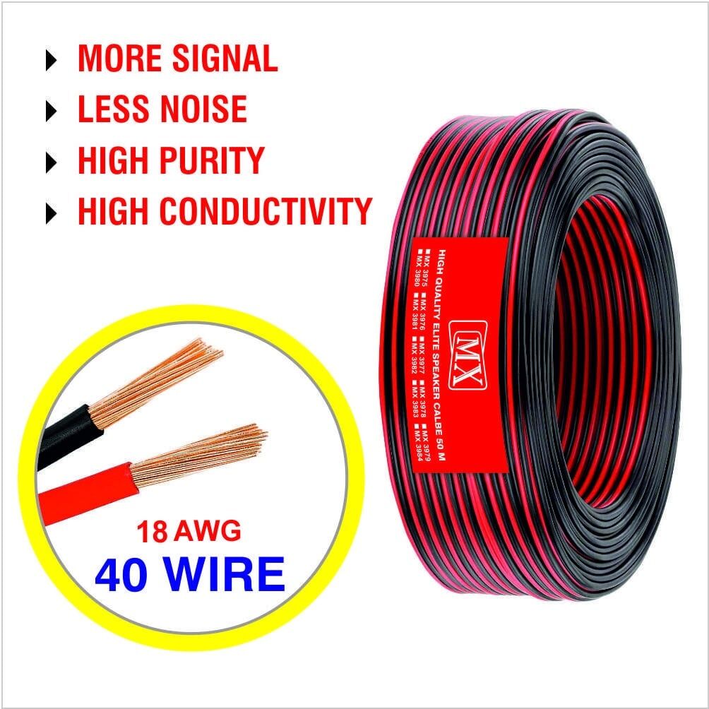 Speaker Wire Buy Audiopipe 18-Gauge 1000ft. Speaker Cable - Black ...