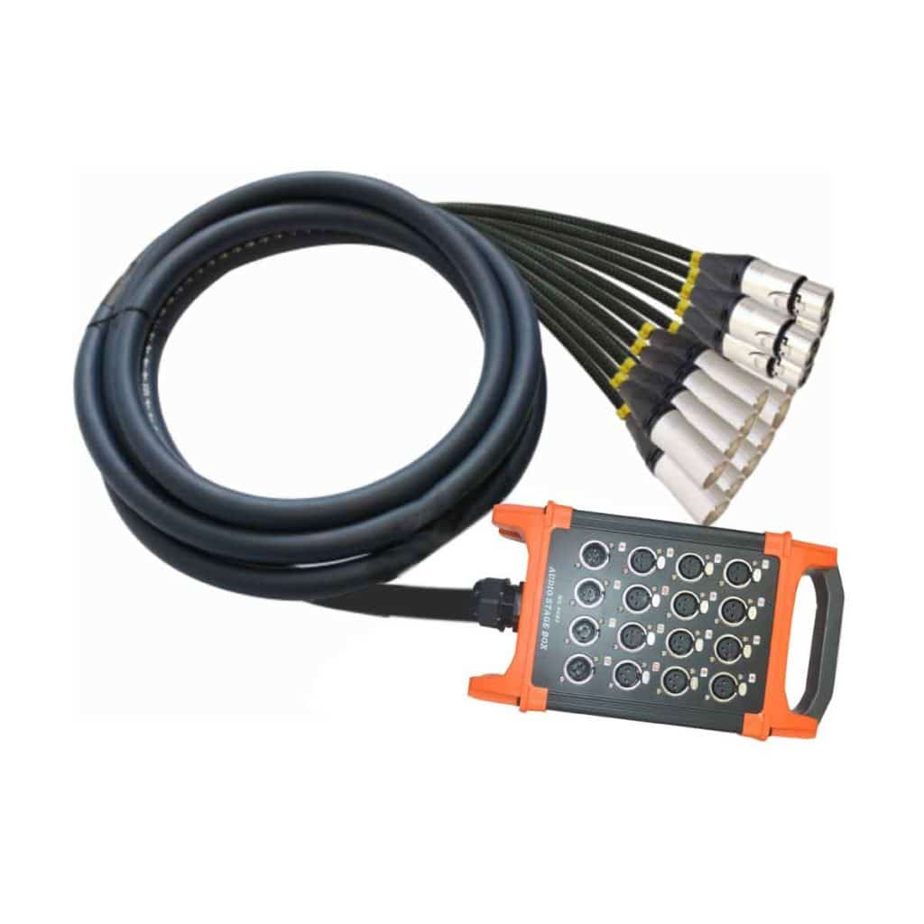MX 16 Pair Junction Box with 10 Meter Cable & Connectors - Professional ...