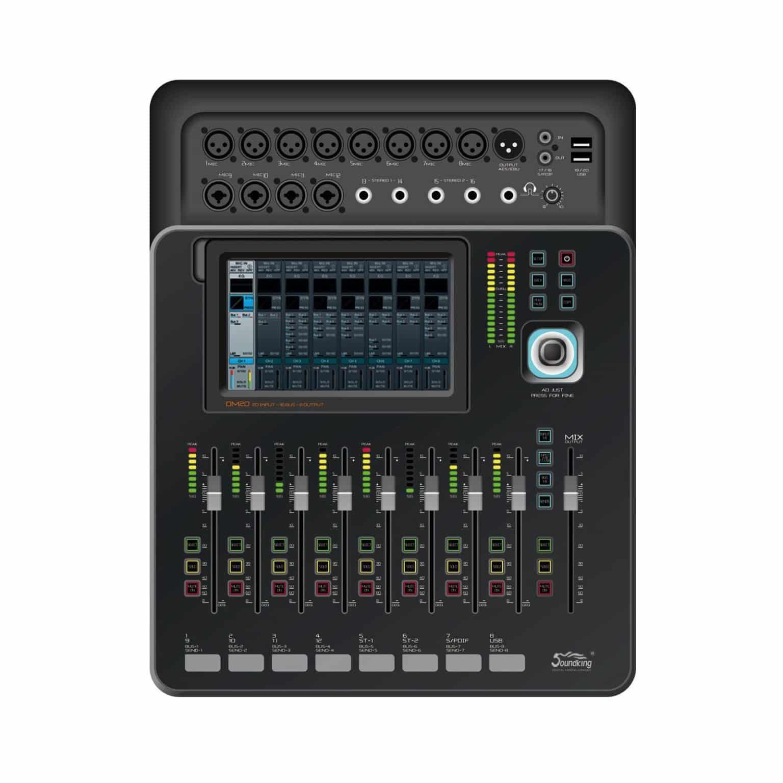 Soundking Digital mixer desk : with 16 Inputs and 8 Outputs - MX MDR ...