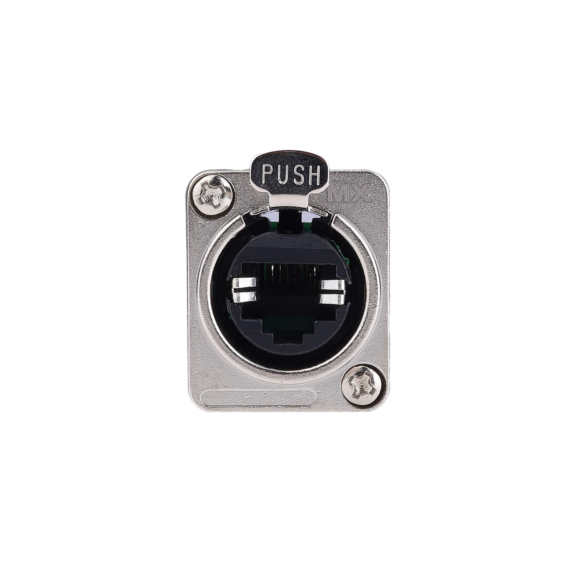 MX CAT 6a RJ-45 8P8C Metal connector Panel Mounting - MX MDR Electronics