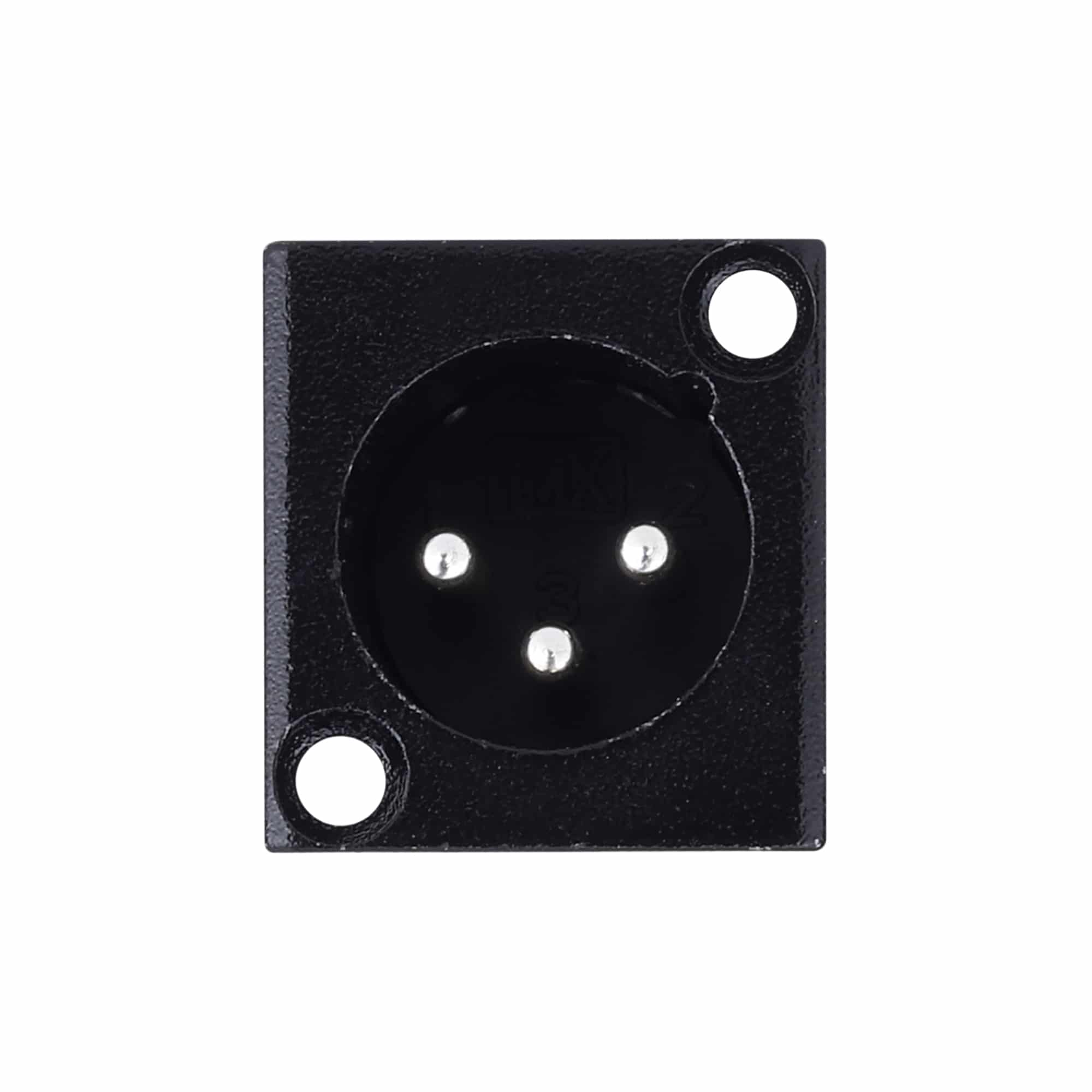 MX XLR 3 PIN MIC MALE CONNECTOR PANEL MOUNTING BLACK COATED - MX MDR ...