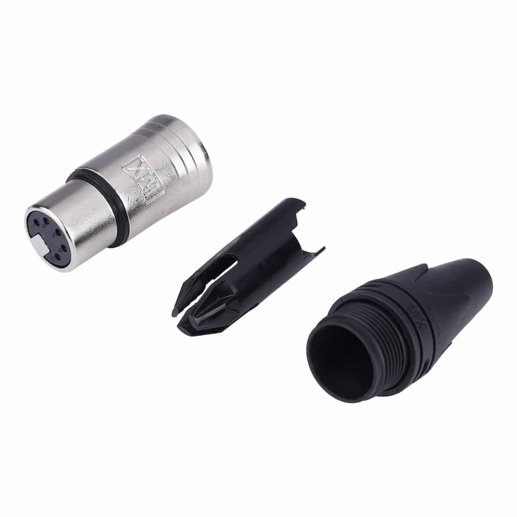 MX 5-Pin Mic Female Connector XLR MC5FXX - MX MDR Electronics