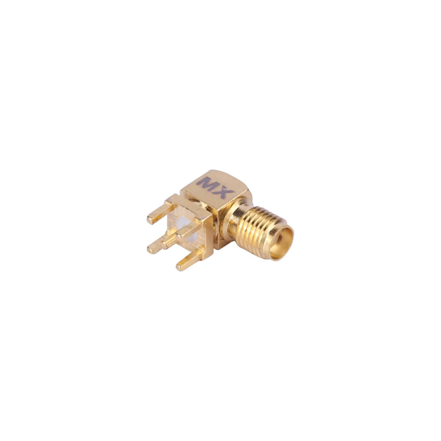 MX SMA Female Connector Right Angle PCB Mounting - MX MDR Electronics