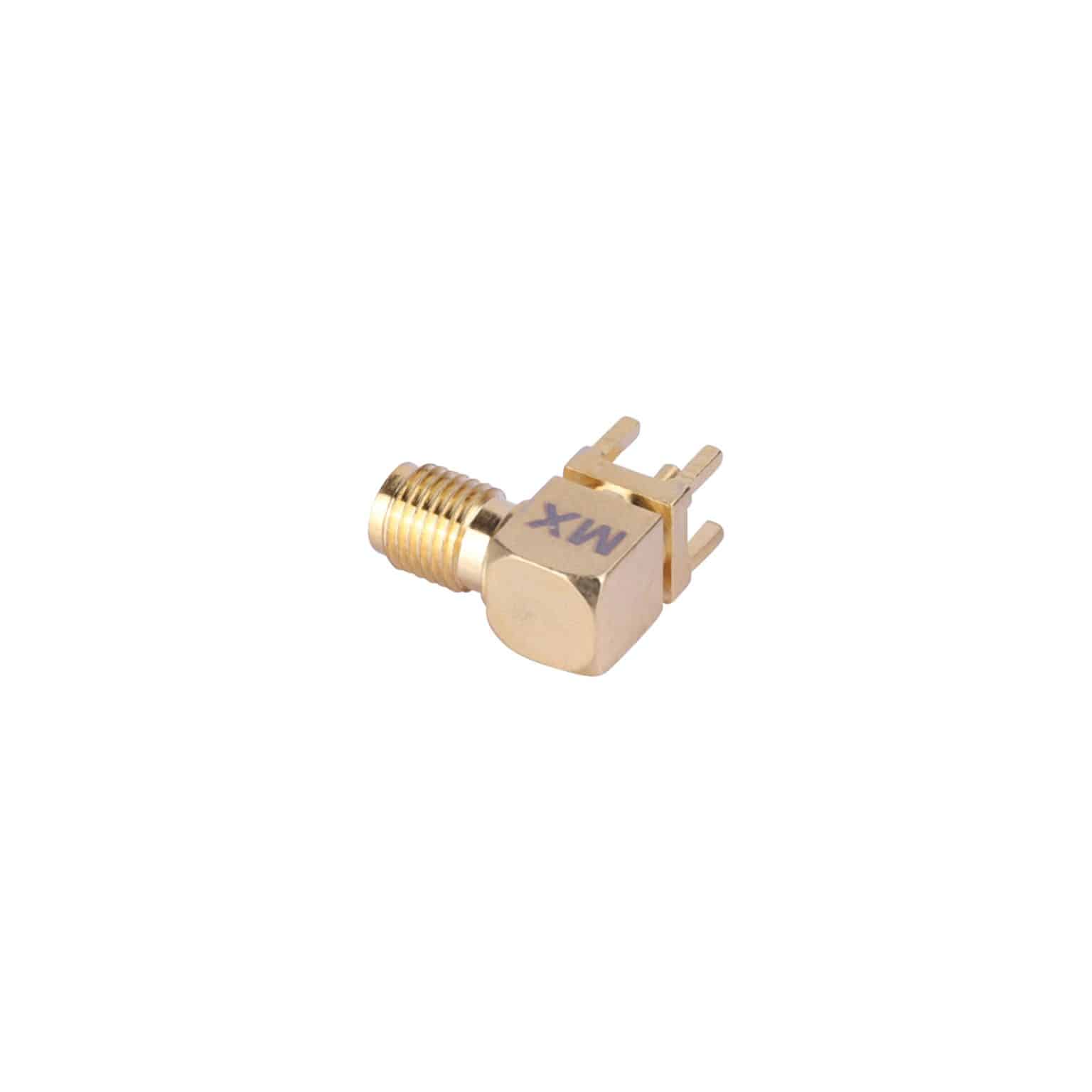 MX SMA Female Connector Right Angle PCB Mounting - MX MDR Electronics