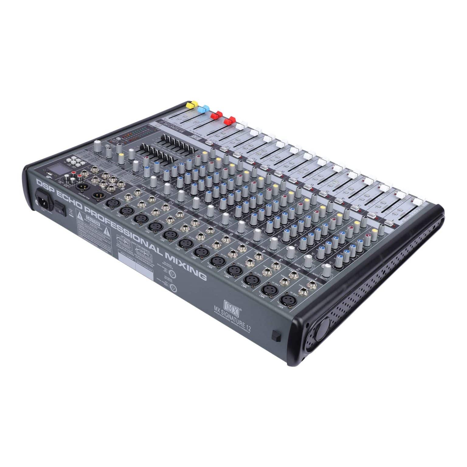 MX SIGNATURE Live Audio Mixer 12 Channel Professional Mixer with USB ...