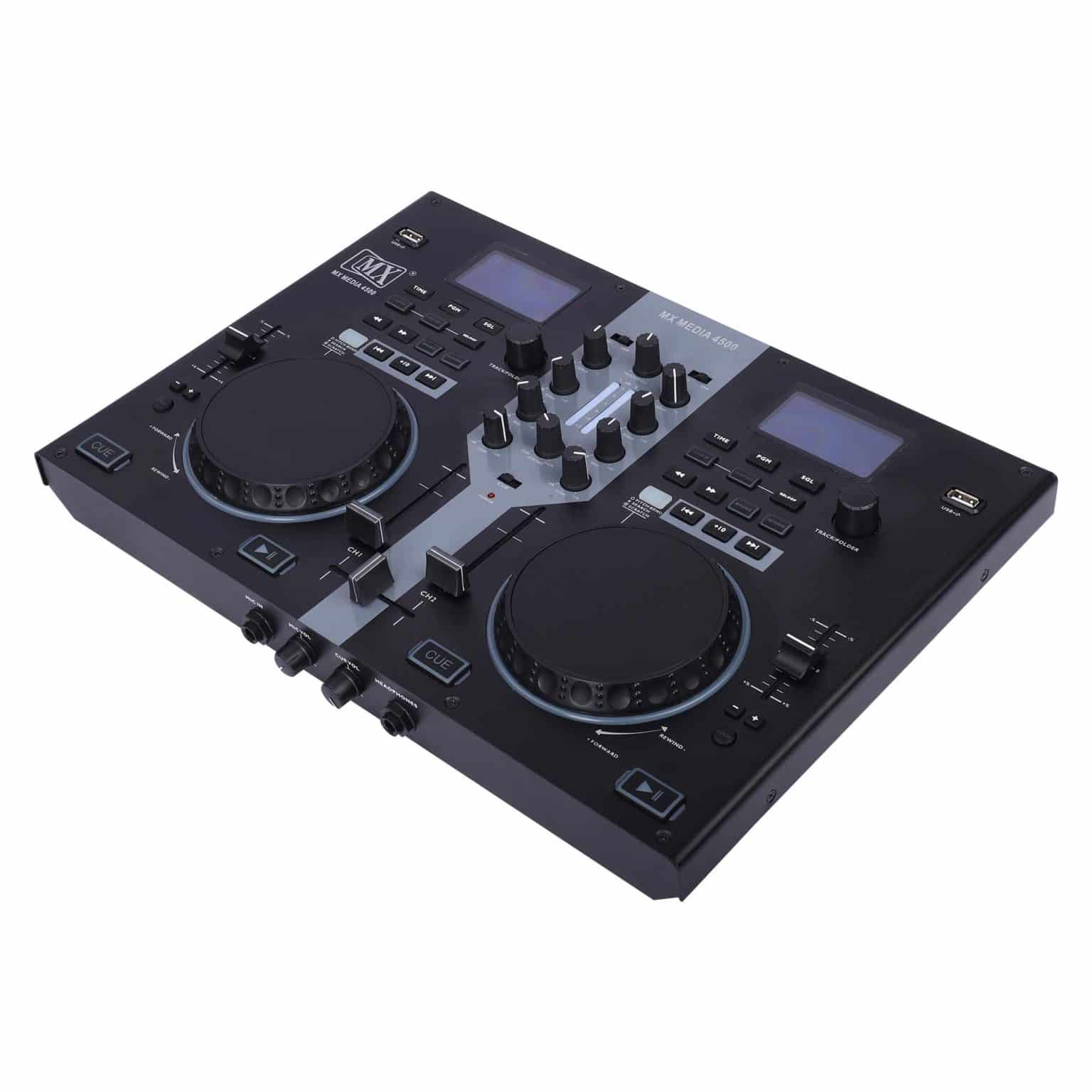 MX DJ controller Media Player with dual USB flash drives and a fully ...