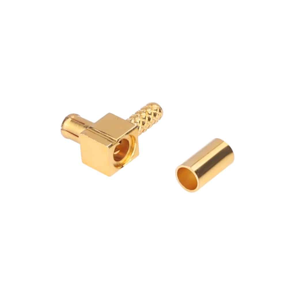 MX MCX Female Connector Crimp Type Right Angle (for RG-174/U) - MX MDR ...