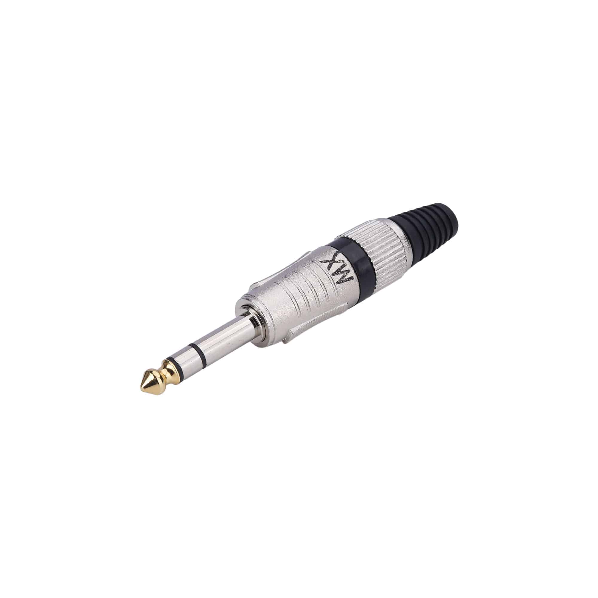 MX 6.35 MM P-38 STEREO CONNECTOR WITH GOLDEN TIP HEAVY DUTY - MX MDR ...