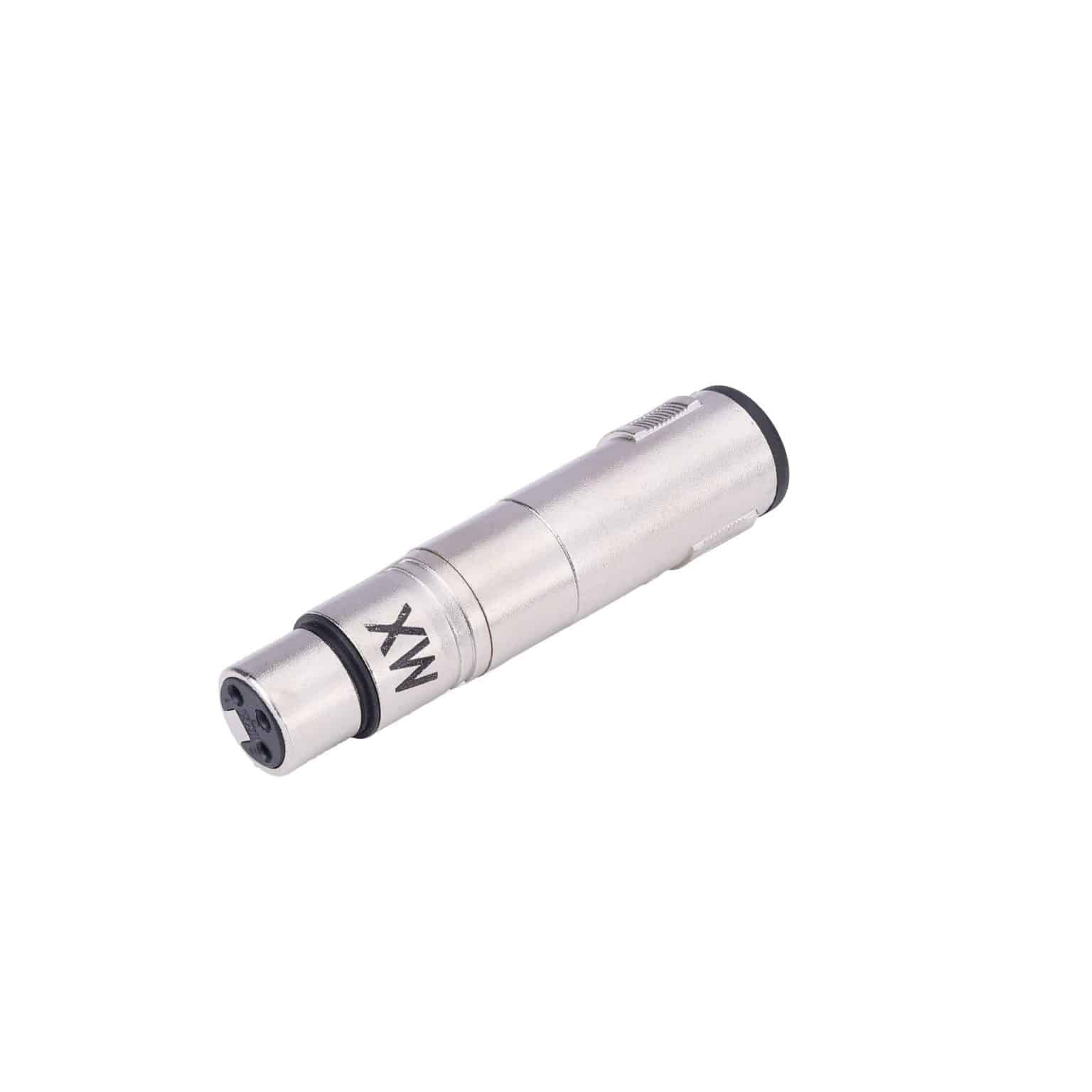 MX XLR 3 Pin Mic Female Socket to P-38 Stereo Female Socket Adapter ...