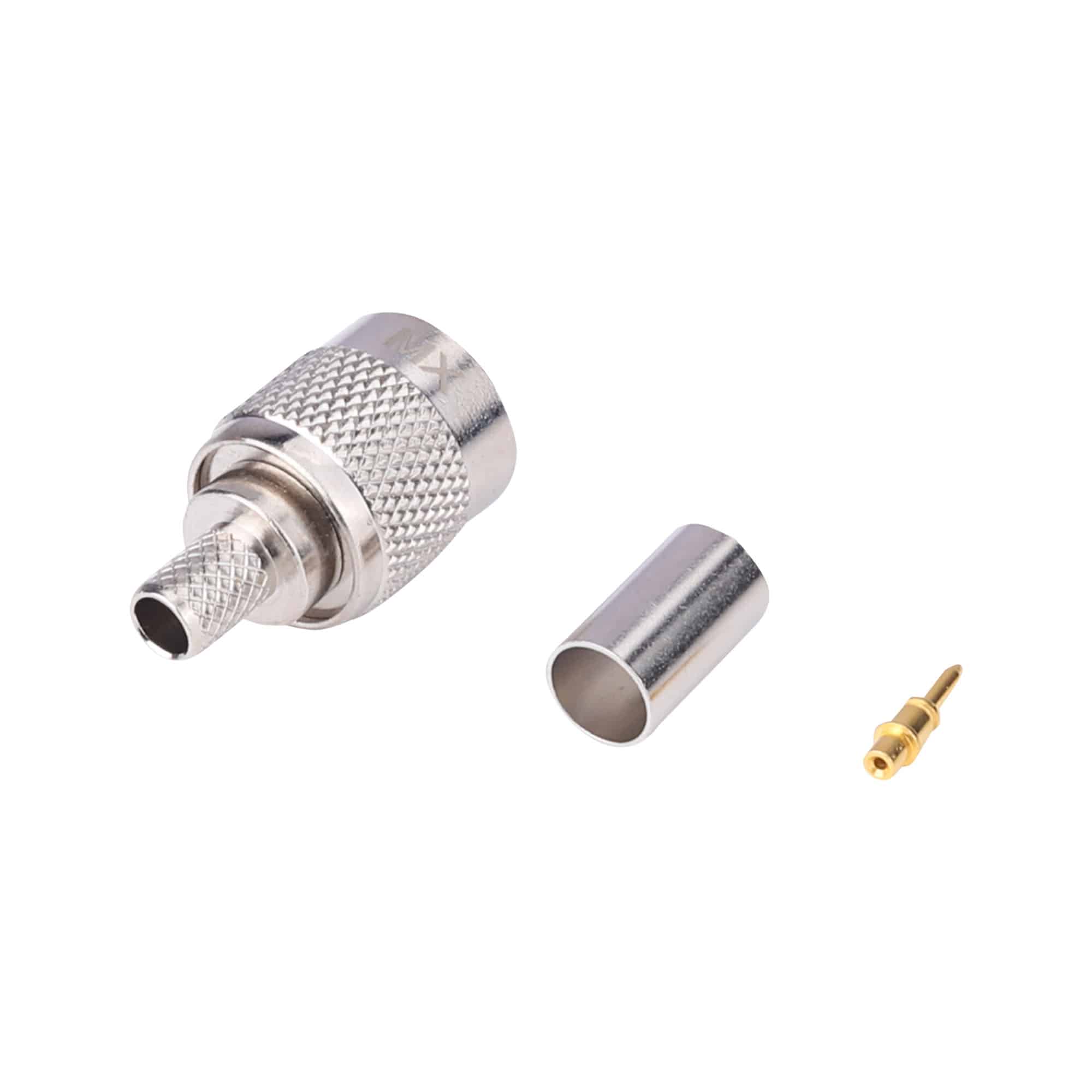 MX SMA Female Connector Crimping Type With Teflon For RG-58 Cable With Boot - MX MDR Electronics