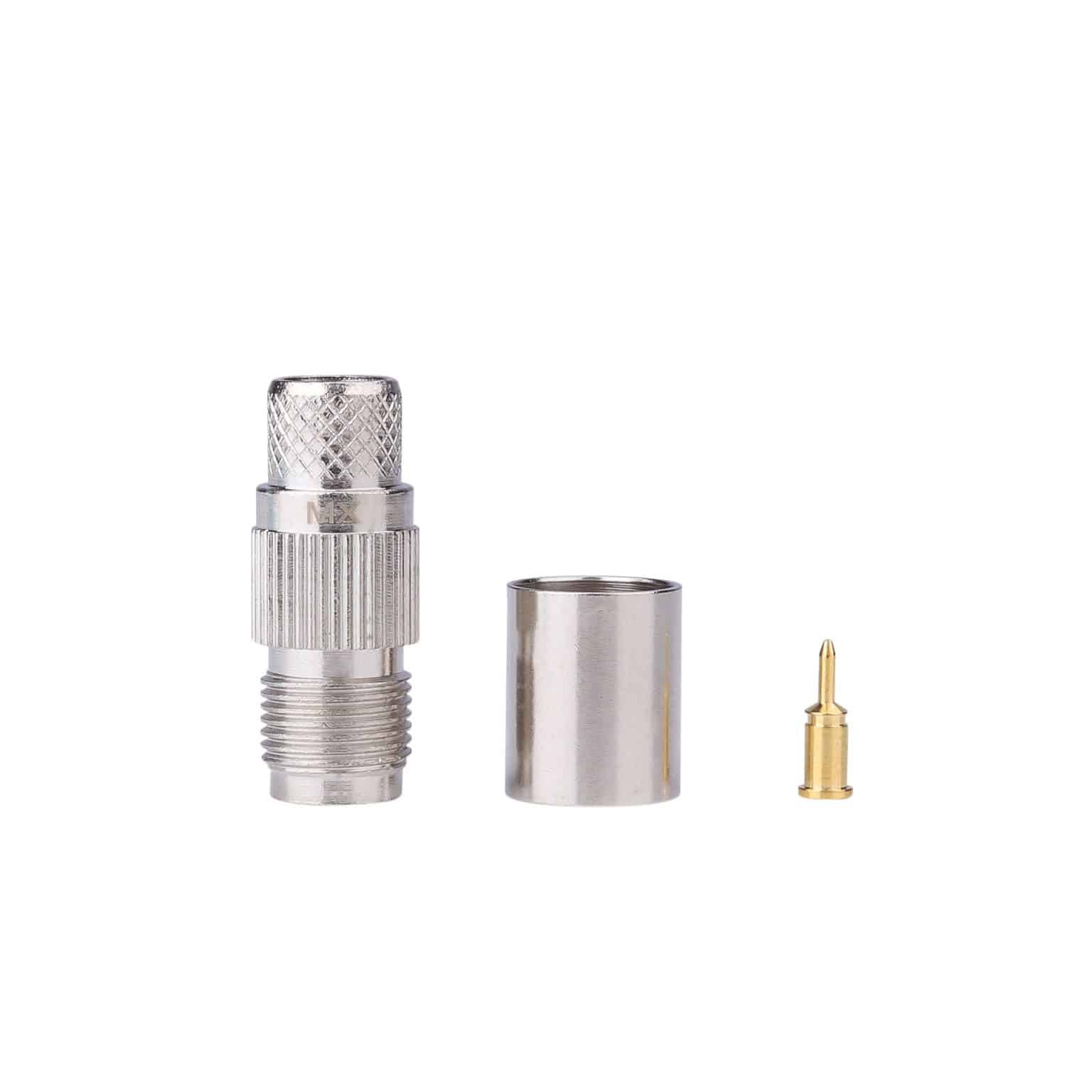 MX TNC Female Connector Crimping Type With Teflon For RG-213/U Cable ...