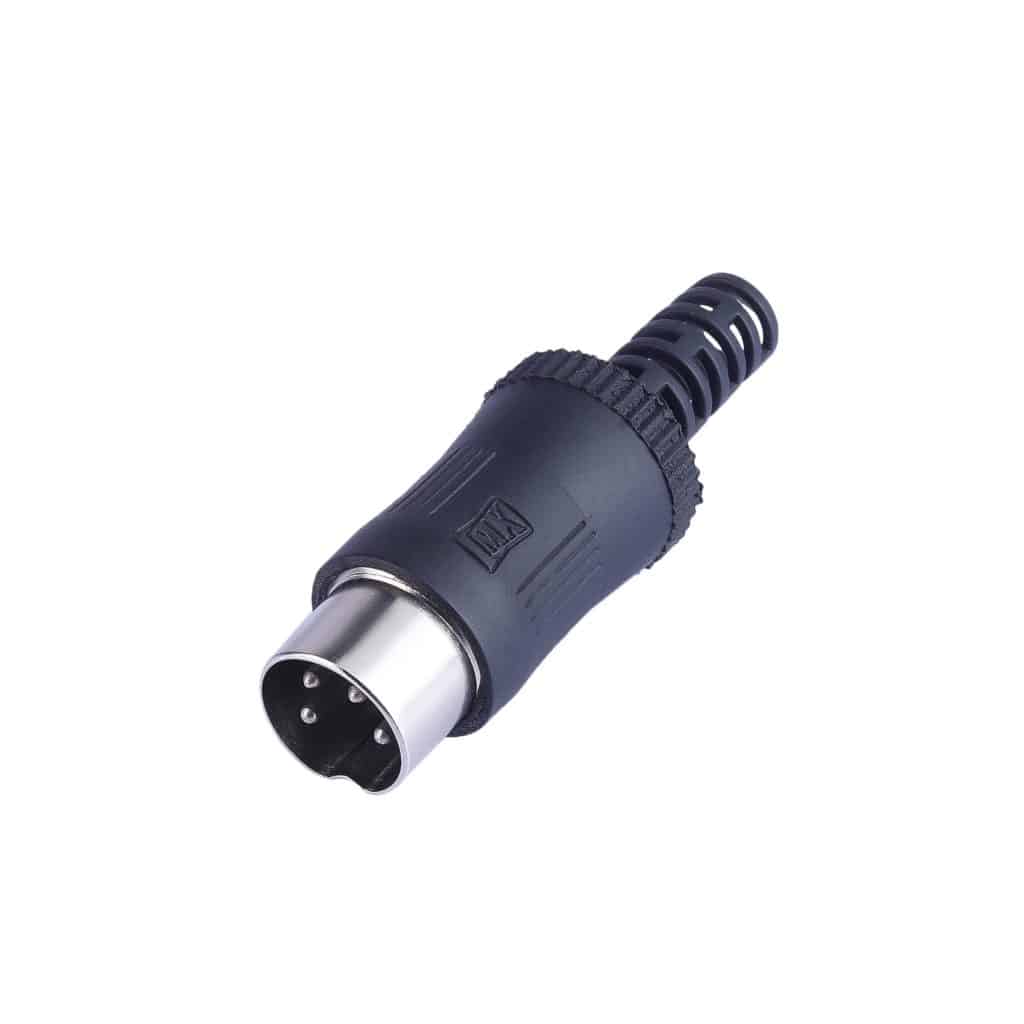 MX copper plated 4 PIN DIN plug - MX MDR Electronics