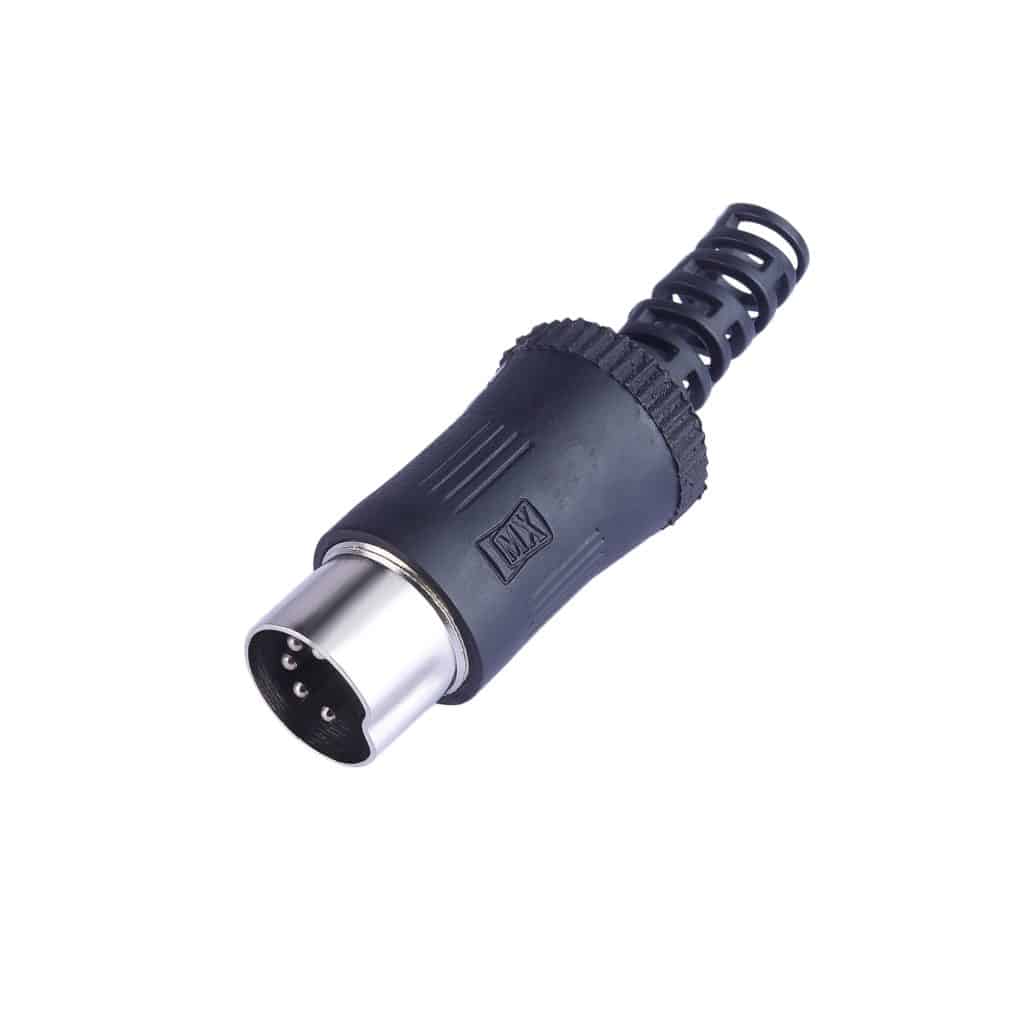 MX 5 pin din plug male connector - MX MDR Electronics