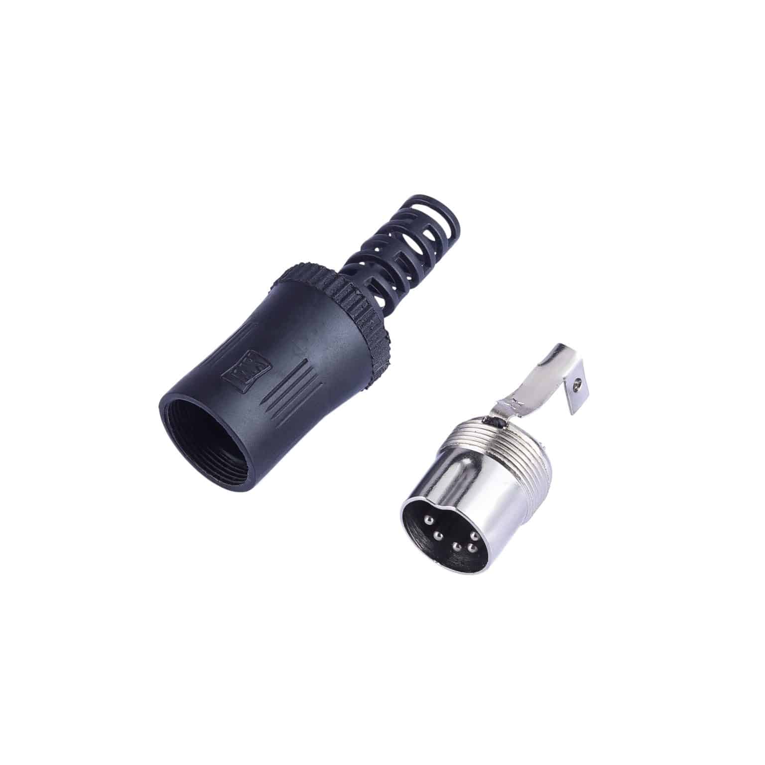 MX 5 pin din plug male connector - MX MDR Electronics