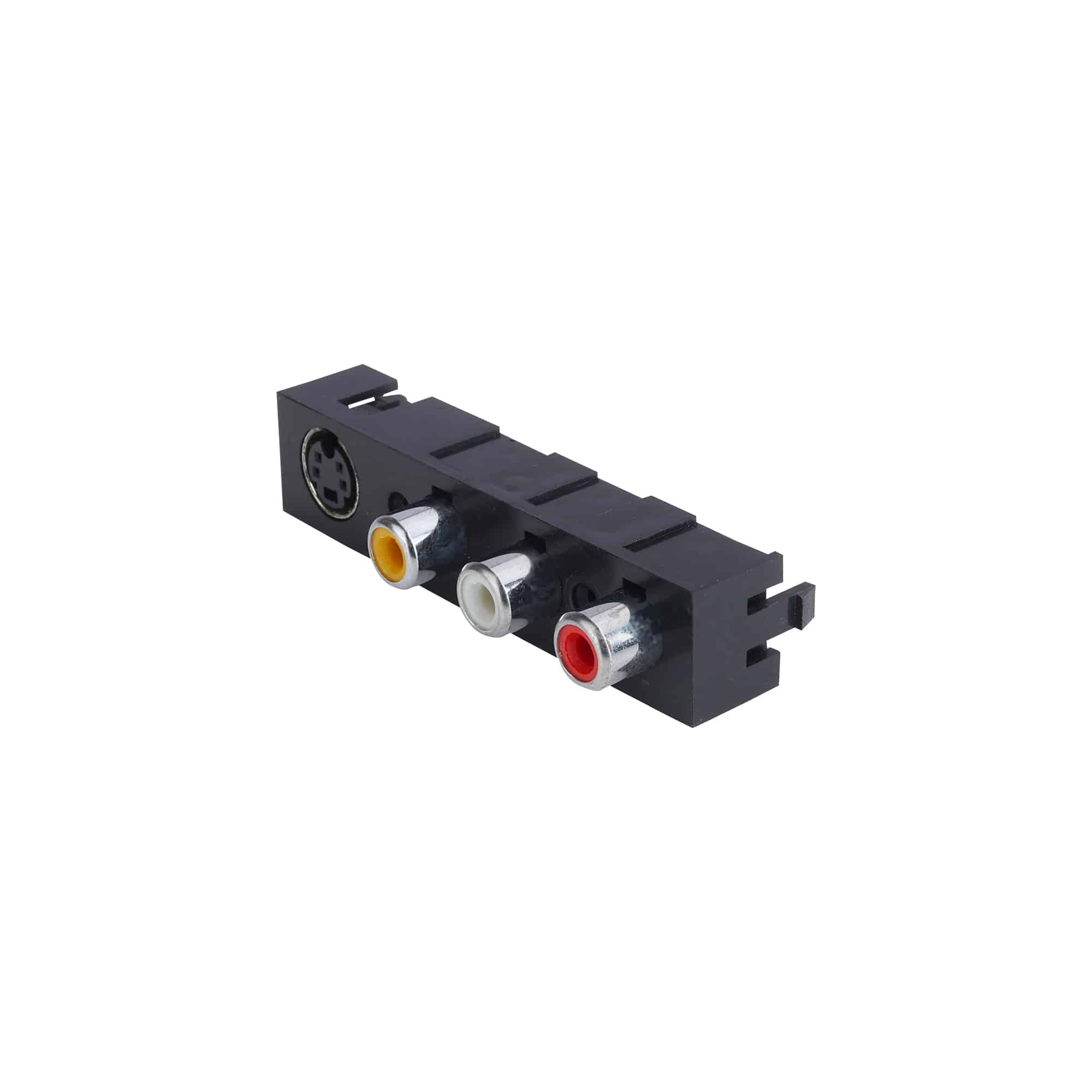 MX 3 WAY RCA FEMALE + 4 PIN MINI DIN FEMALE CONNECTOR - MX MDR Electronics