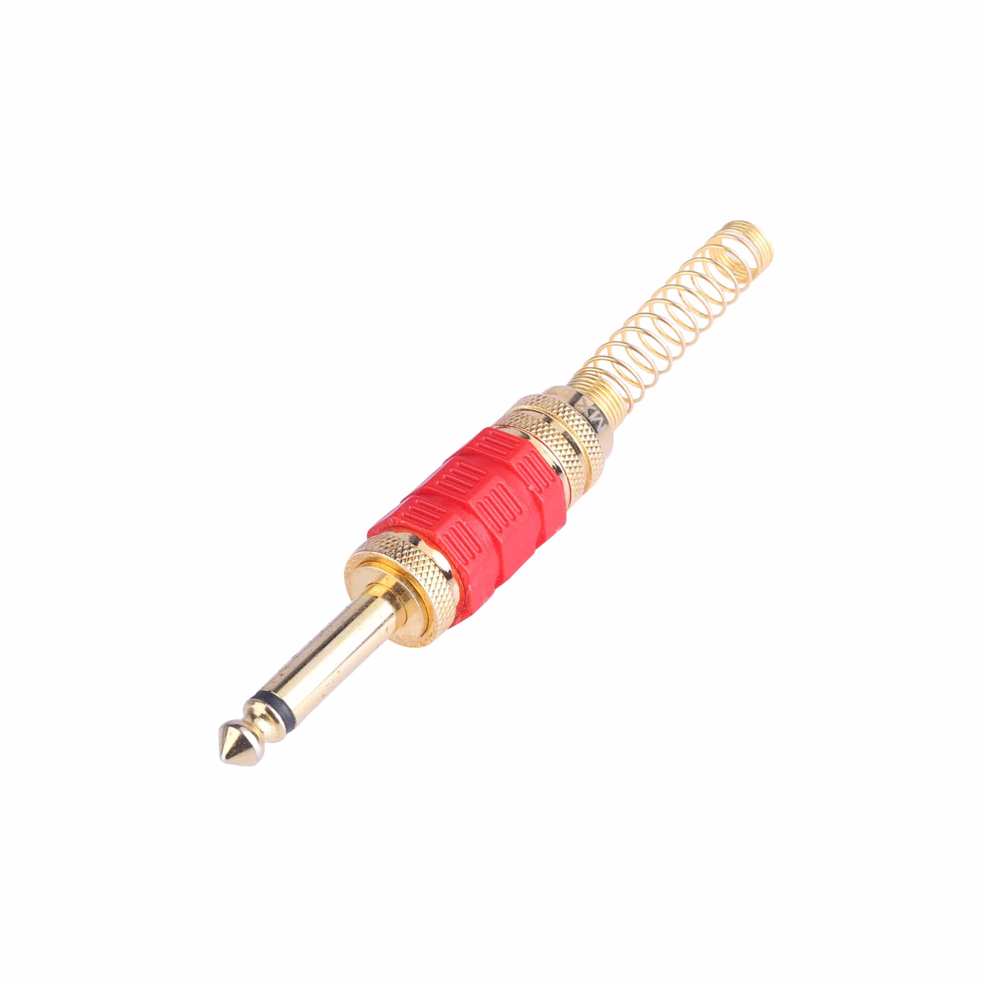 MX 6.35 MM P-38 MONO MALE PLUG CONNECTOR HEAVY DUTY WITH SPRING FULLY ...