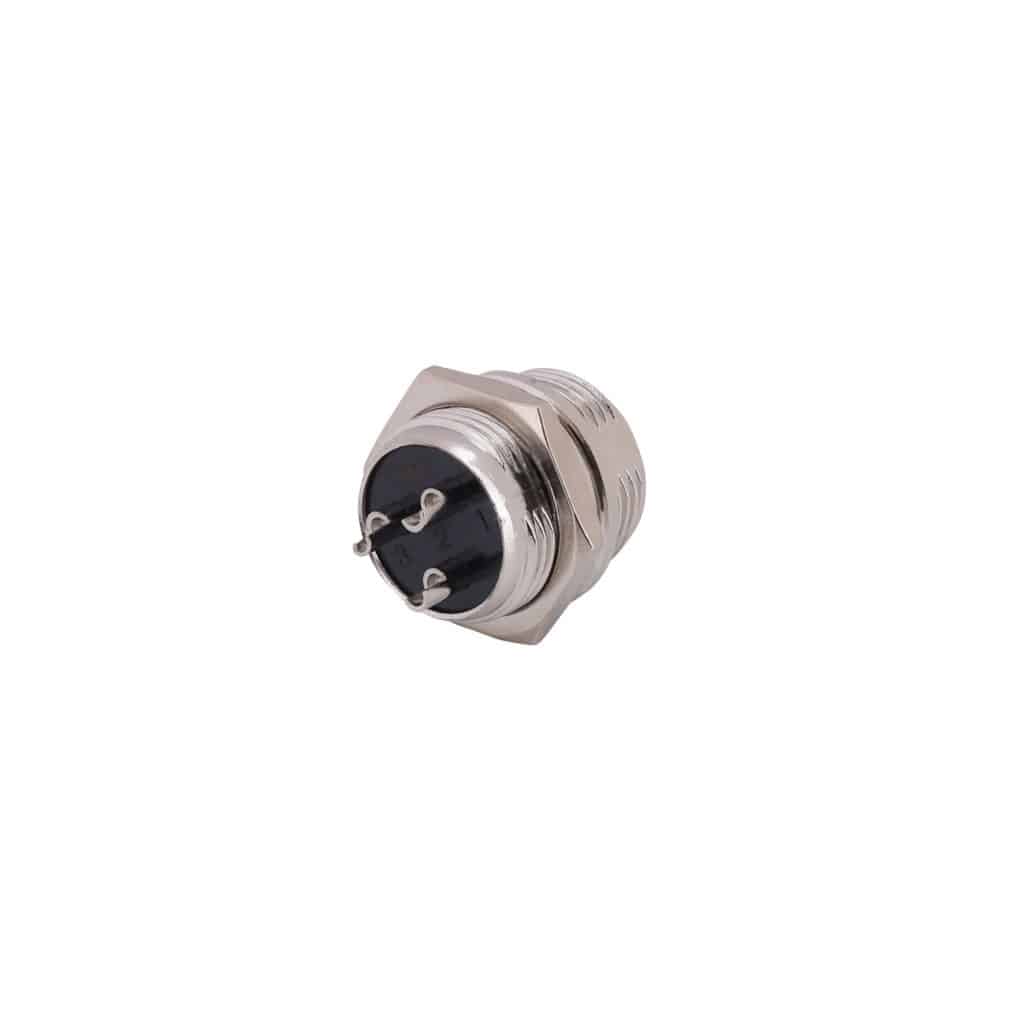 MX M-16 mic female connector-3 PIN plug - MX MDR Electronics