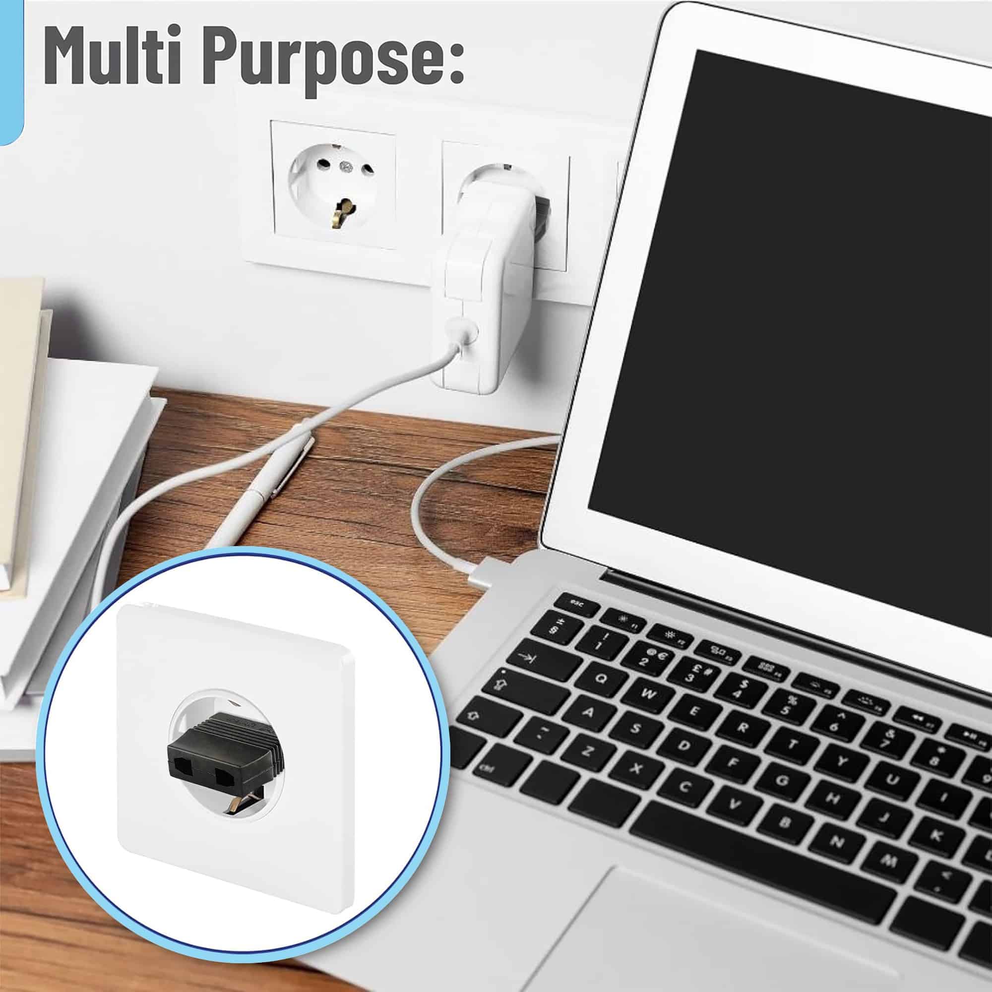 MX 3 PIN Traveller Universal Socket Plug (Type B), Worldwide Travel ...