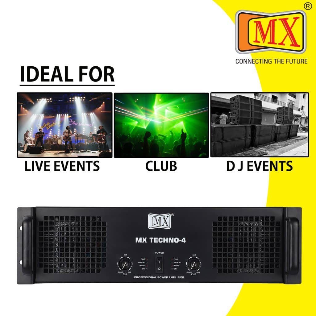 MX professional power amplifier - MX MDR Electronics